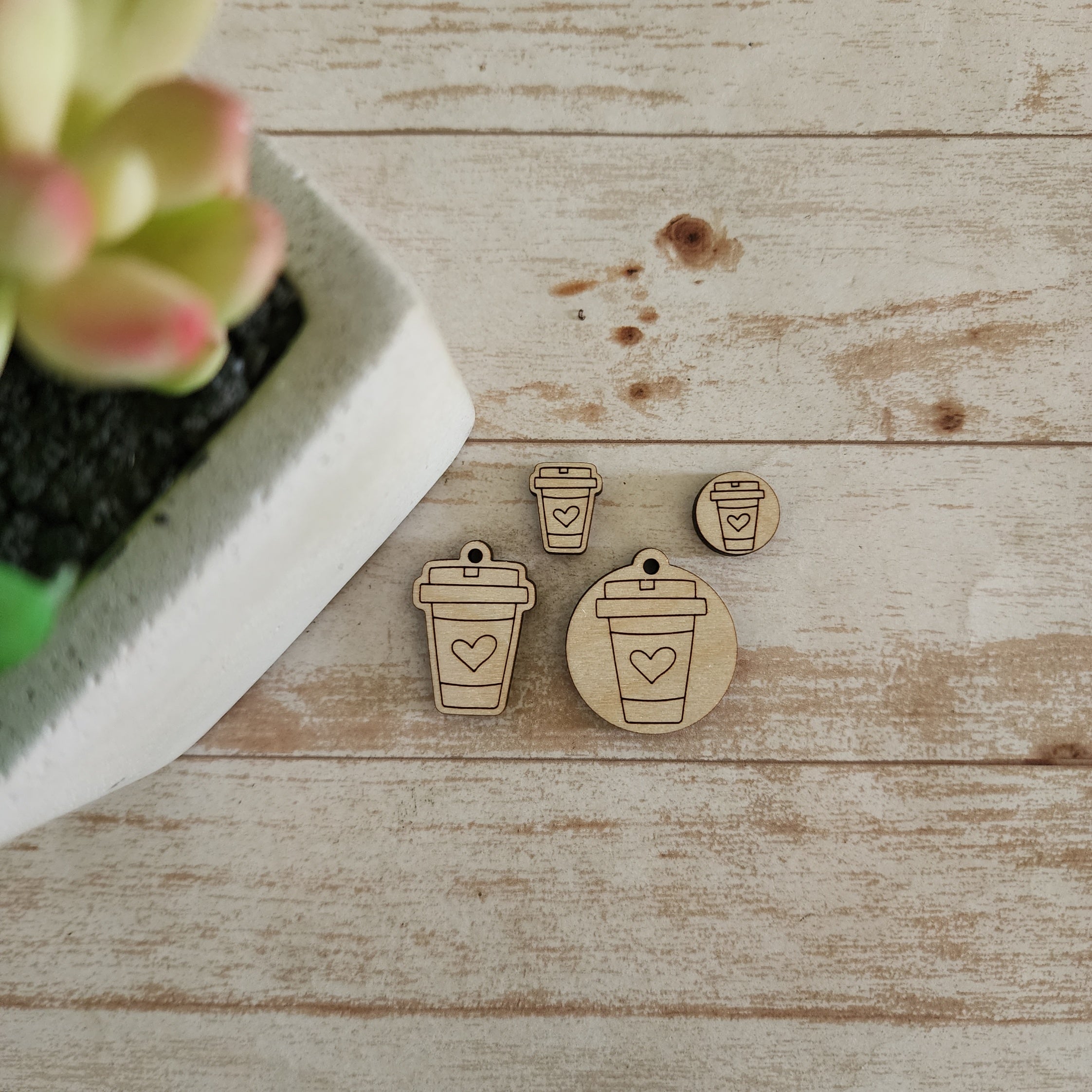 " ️" Coffee Cup Studs & Drops – LilliBella Innovations