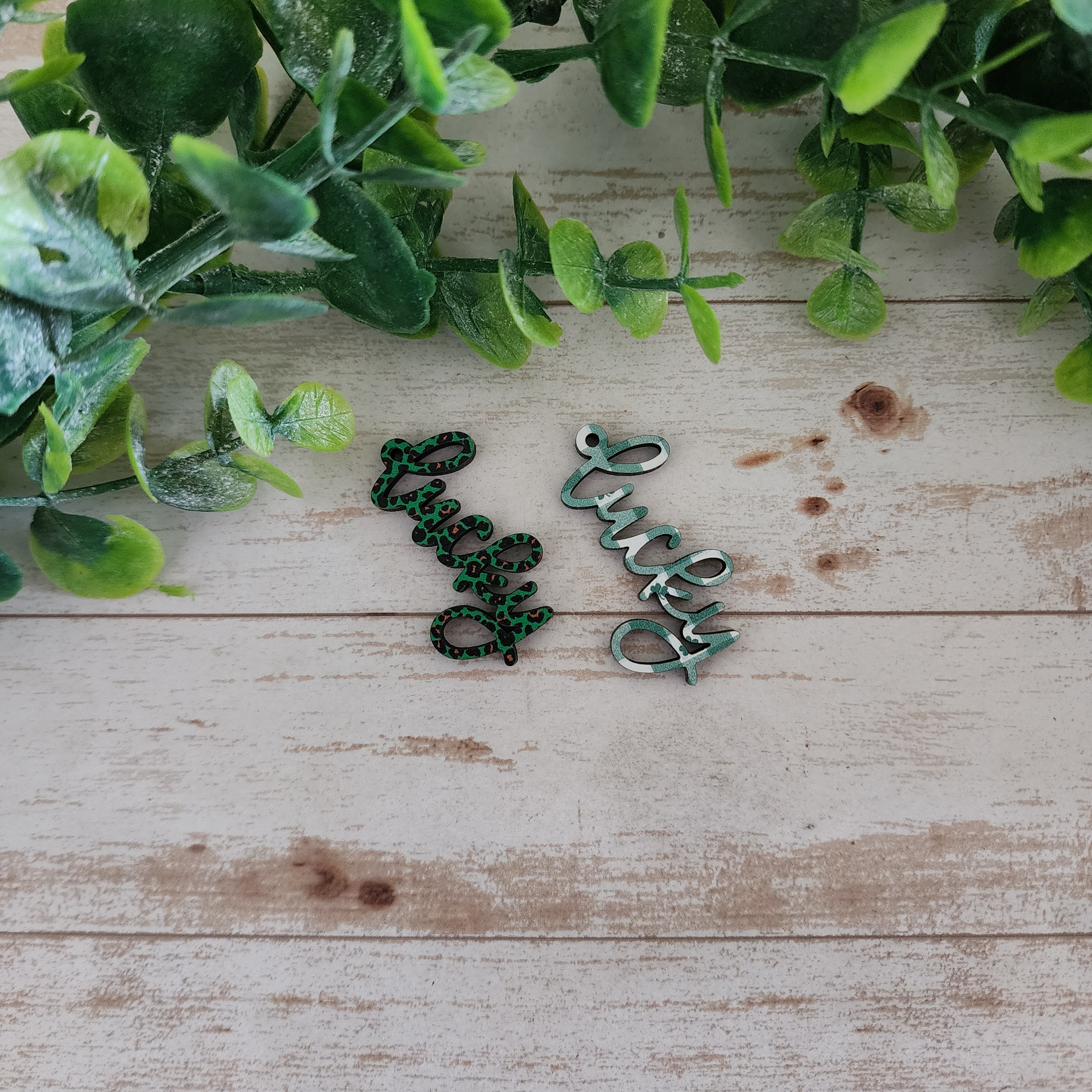Patterned Wood Lucky Script Drops – LilliBella Innovations