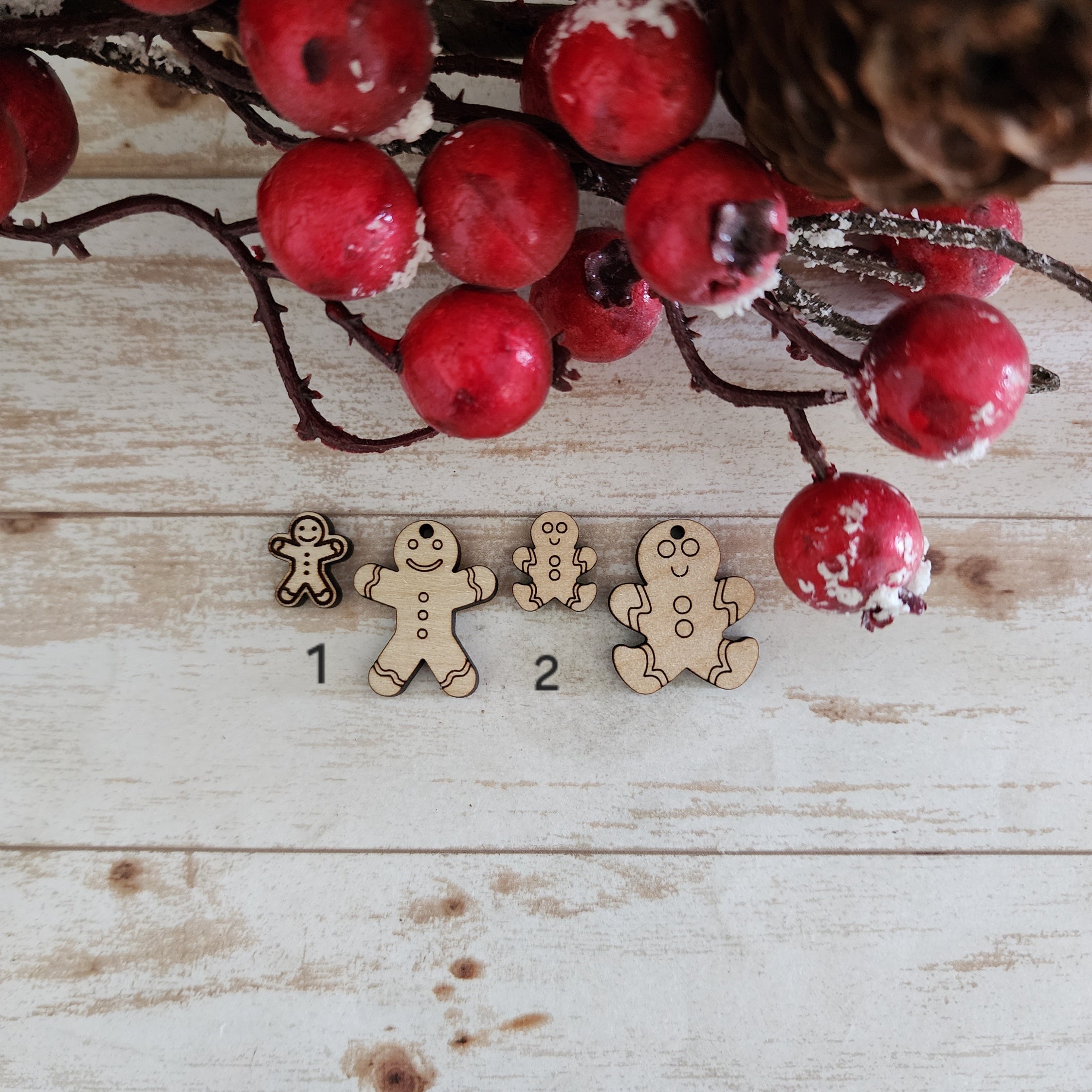 Christmas Gingerbread Man Studs & Drops – LilliBella Innovations