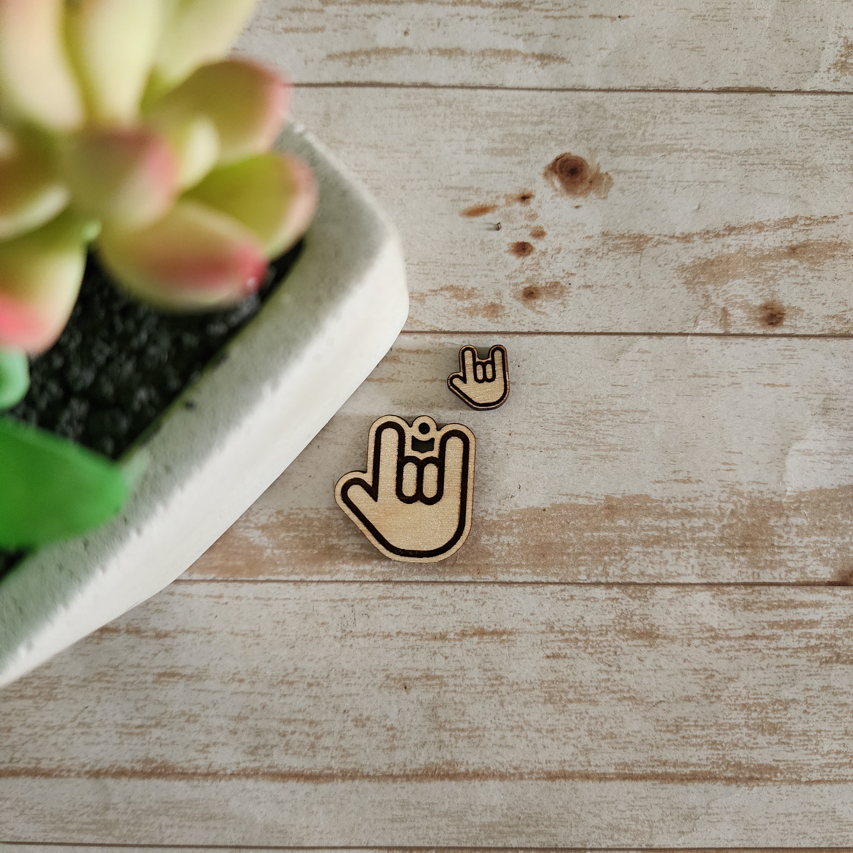 ASL I Love You Stud & Drop – LilliBella Innovations
