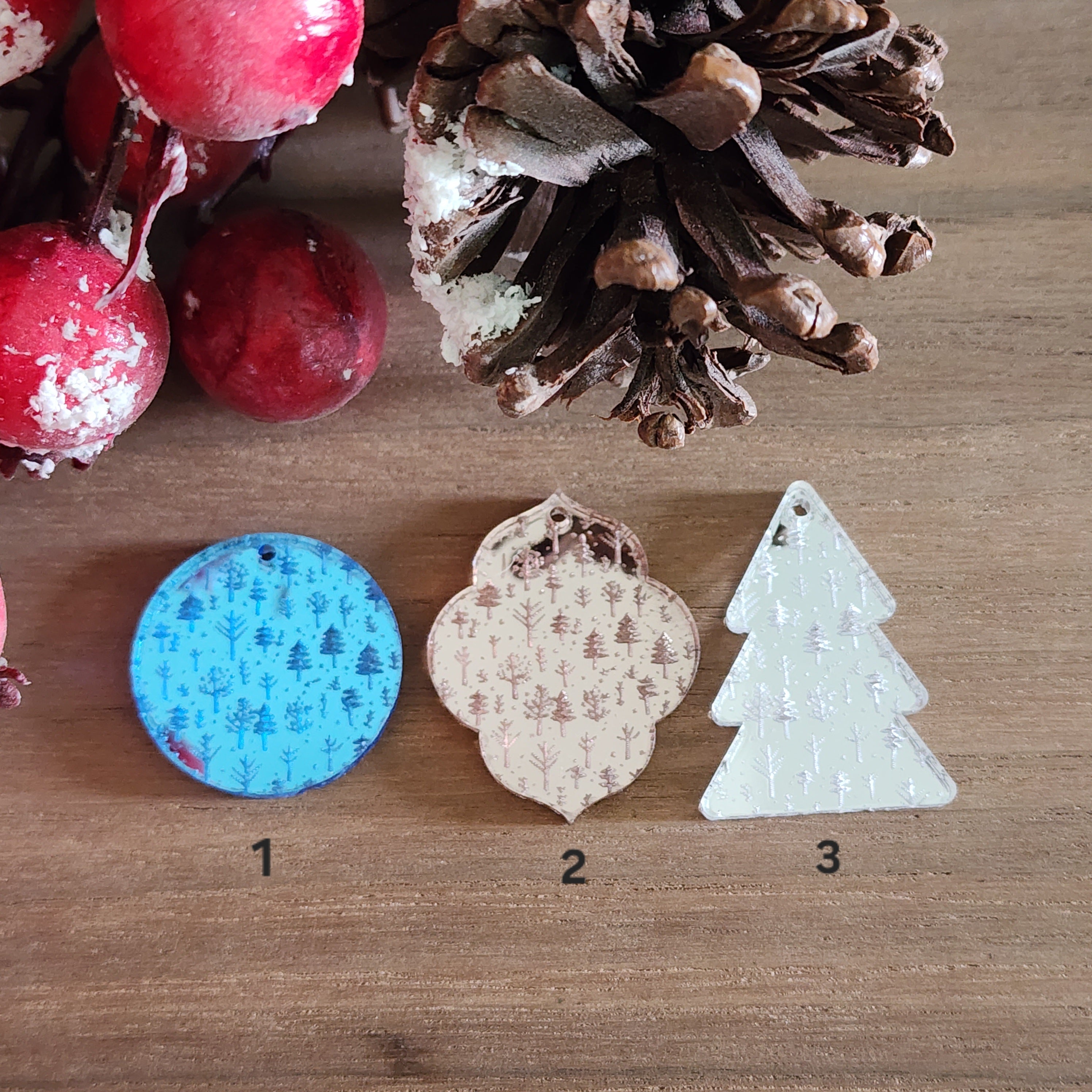 Winter Forest Mirror Acrylic Drops – LilliBella Innovations