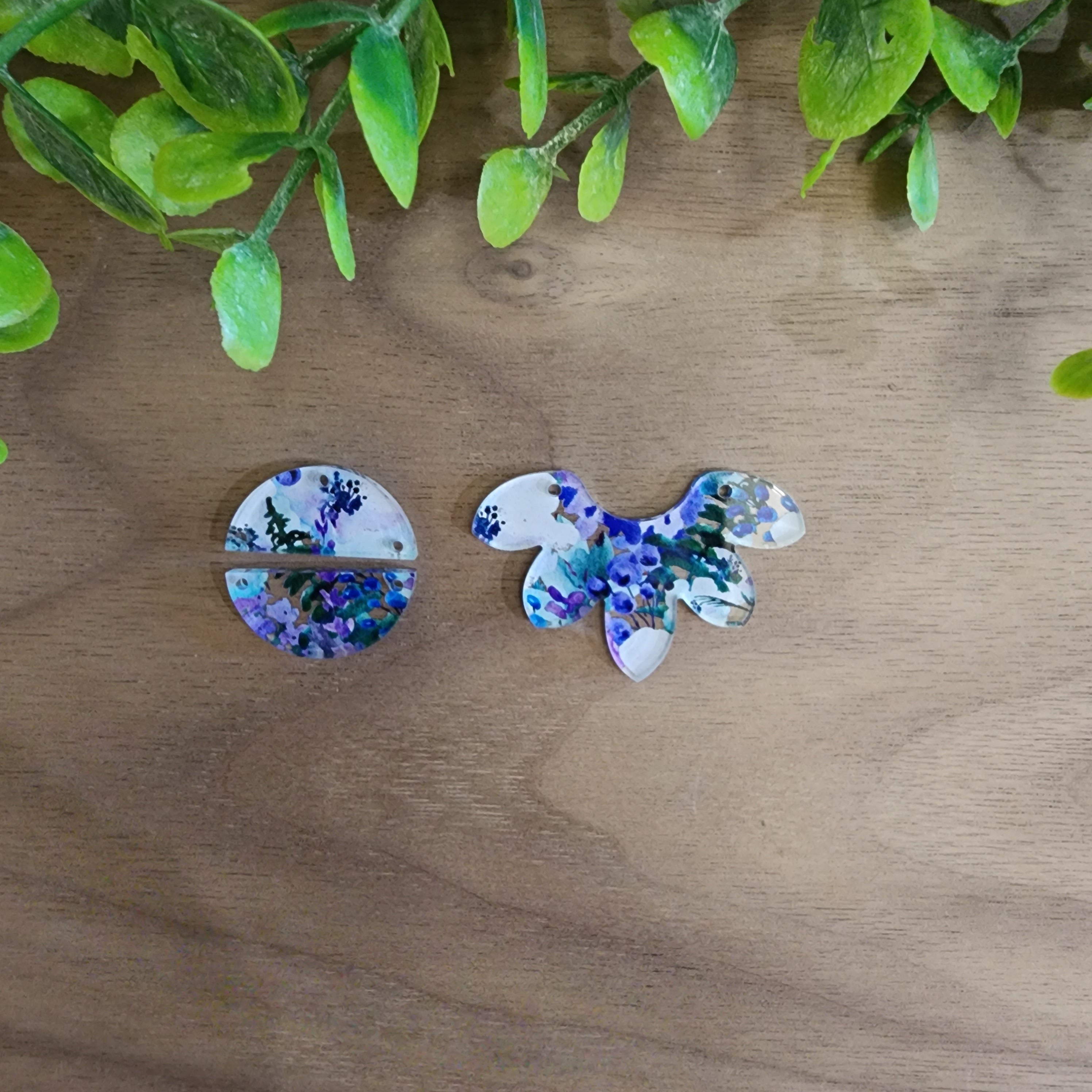 Blueberry Floral Acrylic Connectors – LilliBella Innovations