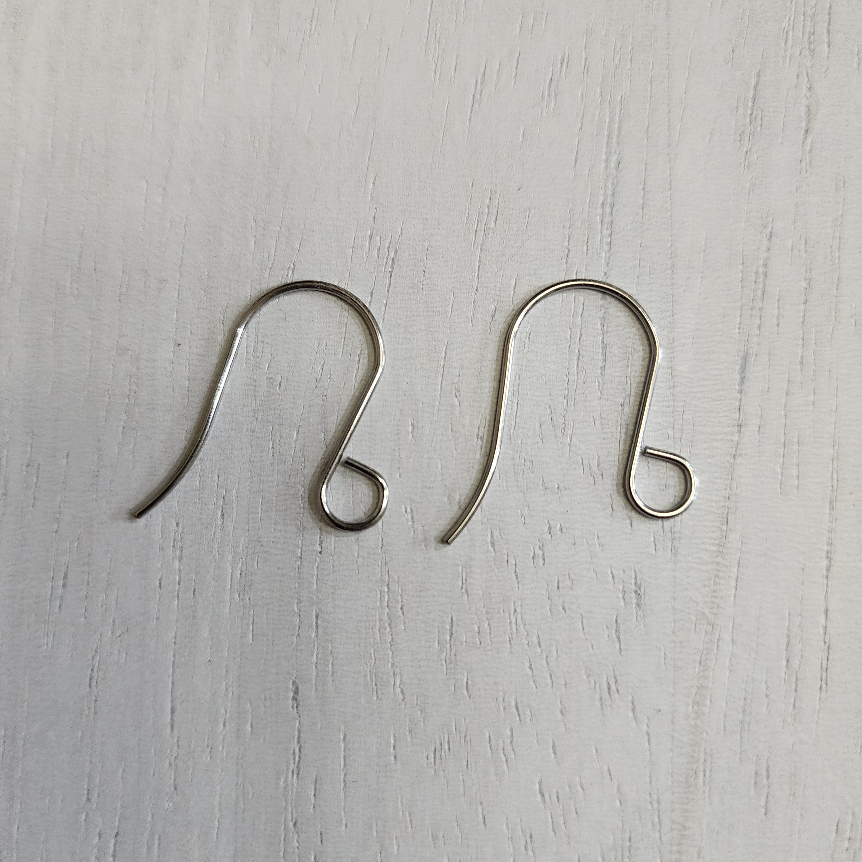 Tall Large Outer Loop Ear Wires - STAINLESS STEEL, 316 Stainless Steel ...